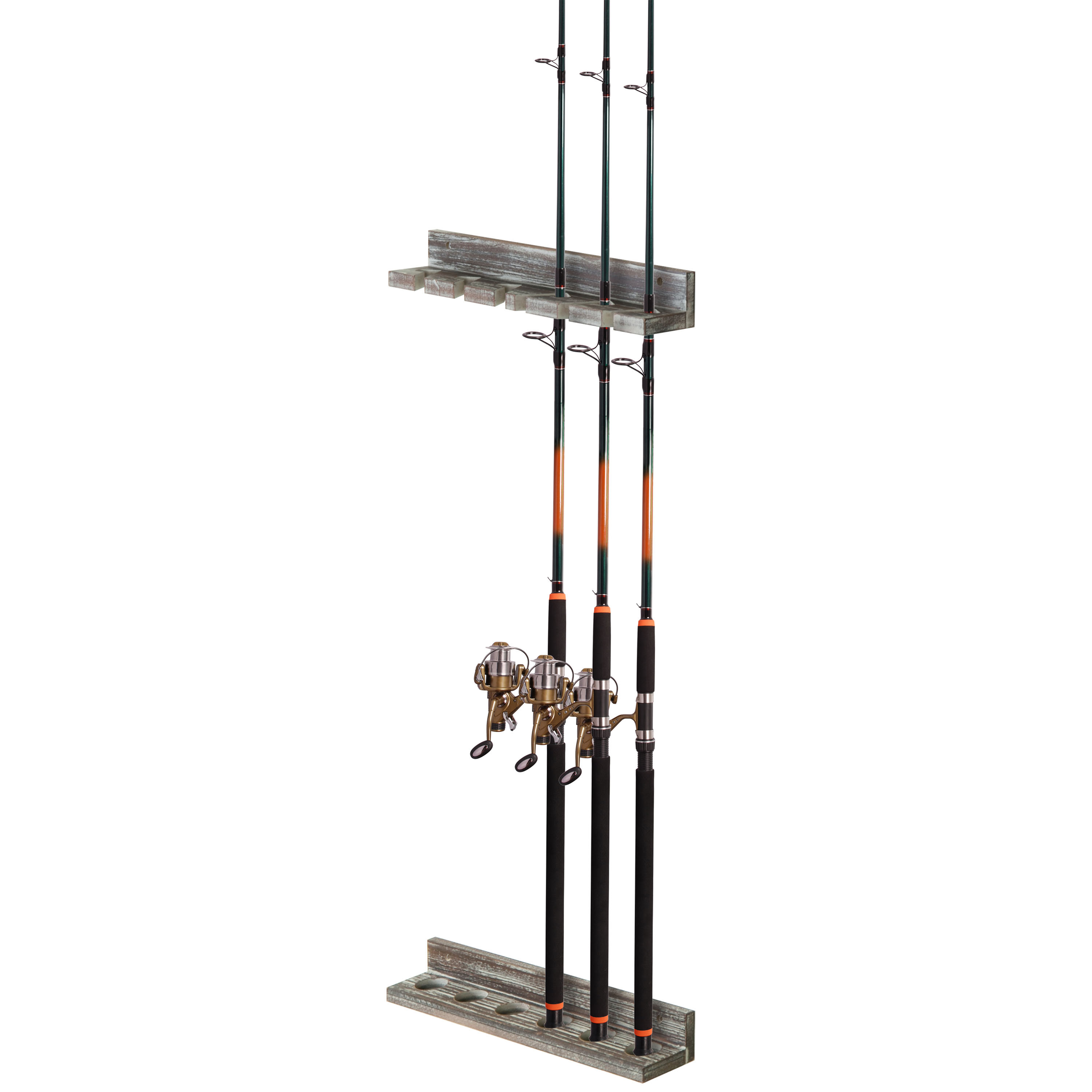 Gracie Oaks Kymora Wall Mounted Fishing Rack | Wayfair