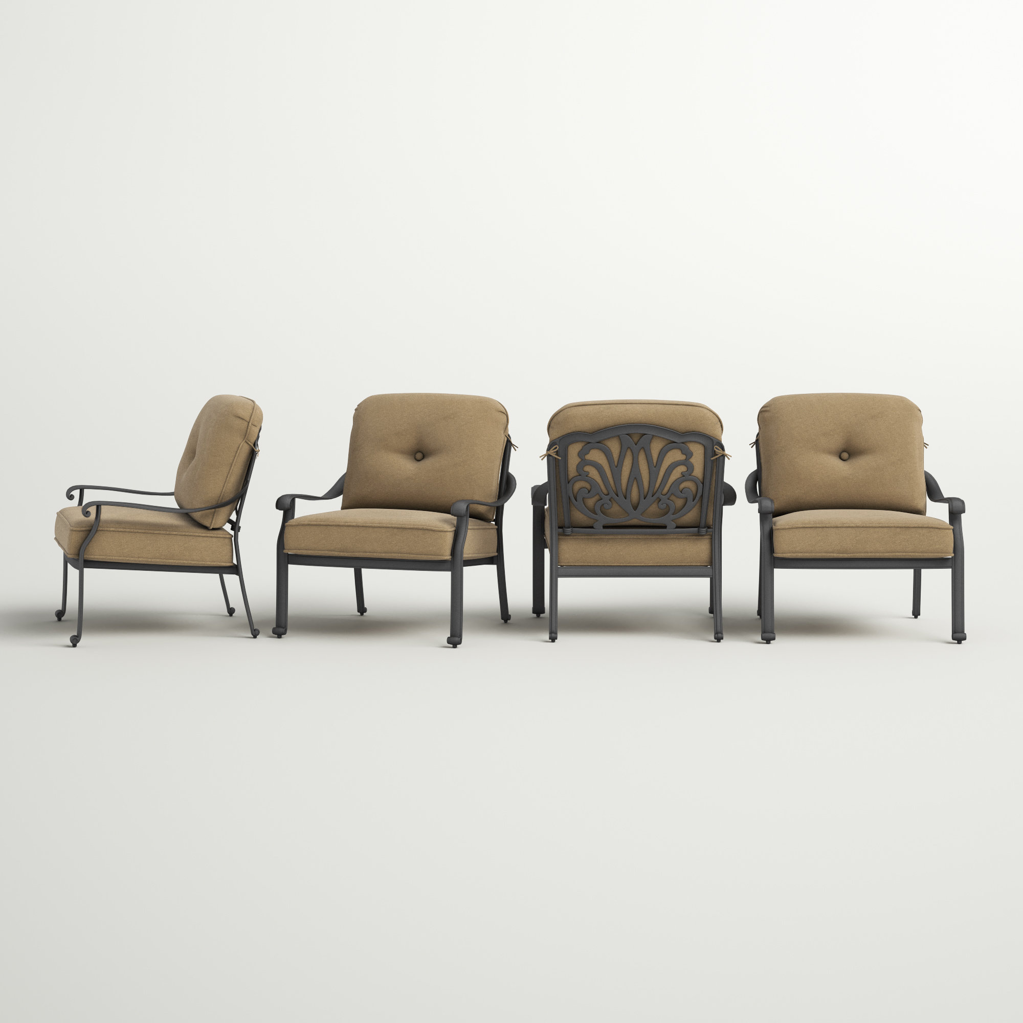 Three Posts™ Lebanon Patio Chair with Cushions & Reviews | Wayfair