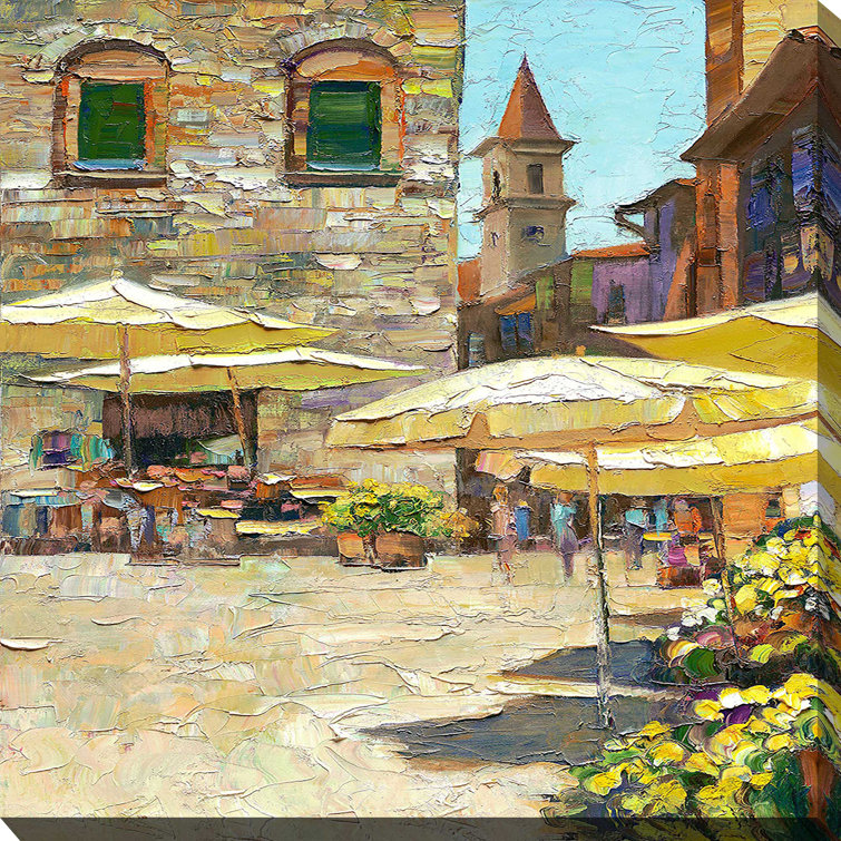 Red Barrel Studio® Siena Flower Market I by Howard Behrens Painting ...