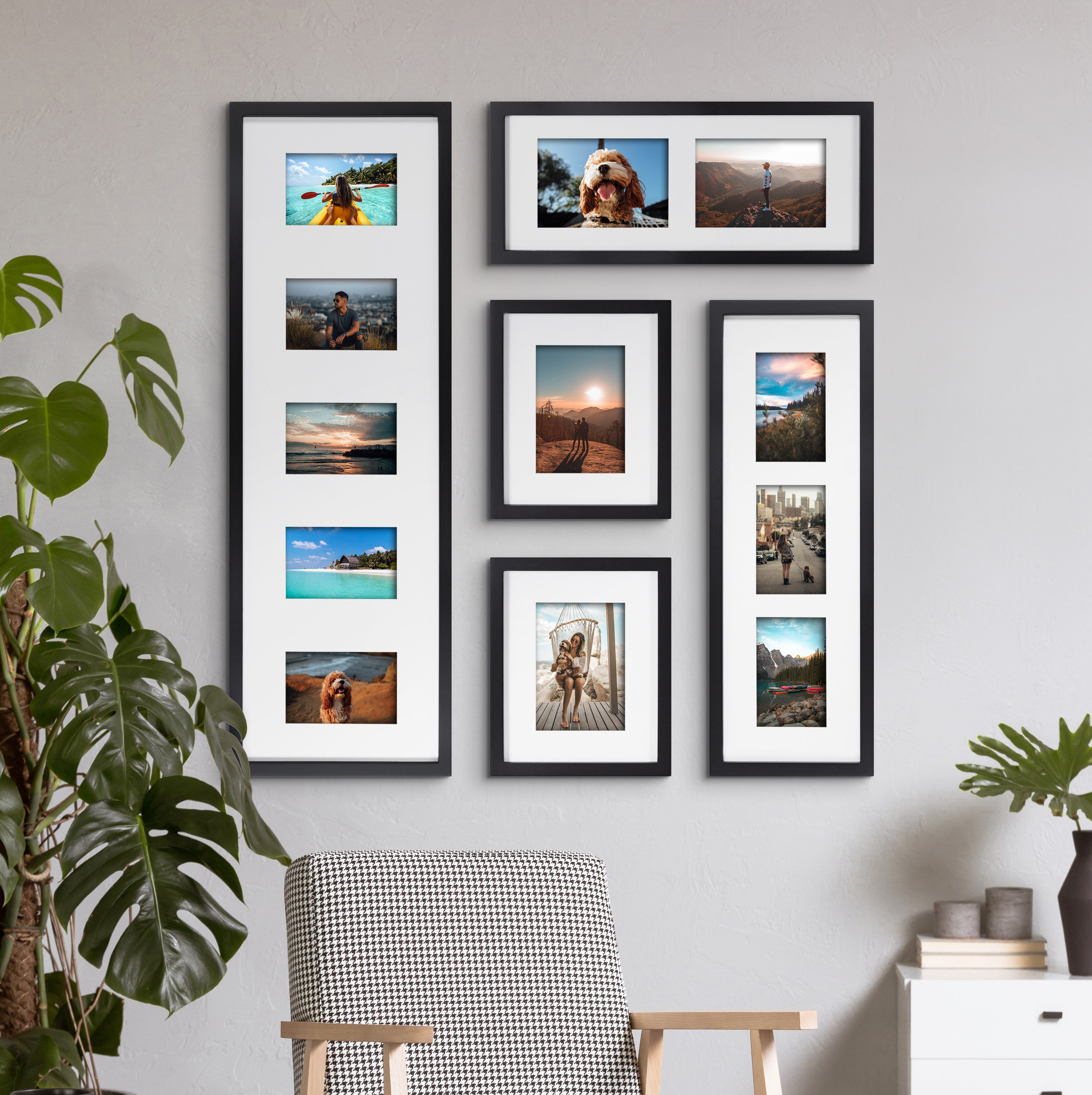 Canora Grey Edenfield Collage Picture Frame - Set of 5 & Reviews | Wayfair