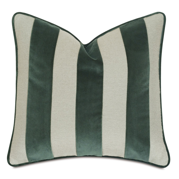 Eastern Accents Steeplechaser Velvet Stripe Decorative Pillow Cover ...