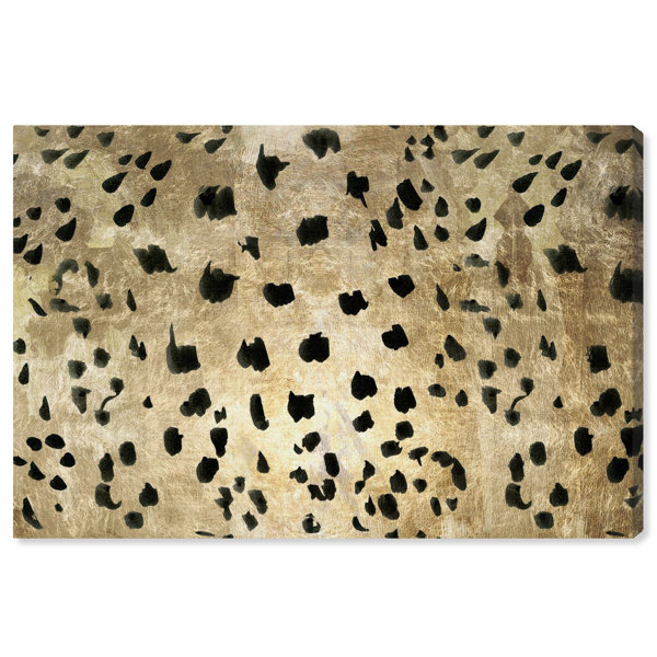 Everly Quinn Abstract Cheetah Felines - Graphic Art on Canvas | Wayfair