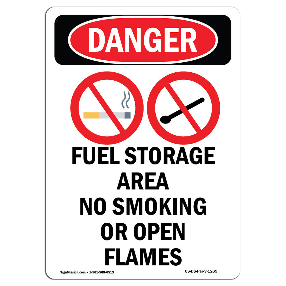 SignMission OSHA Danger Fuel Storage Area No Sign | Wayfair
