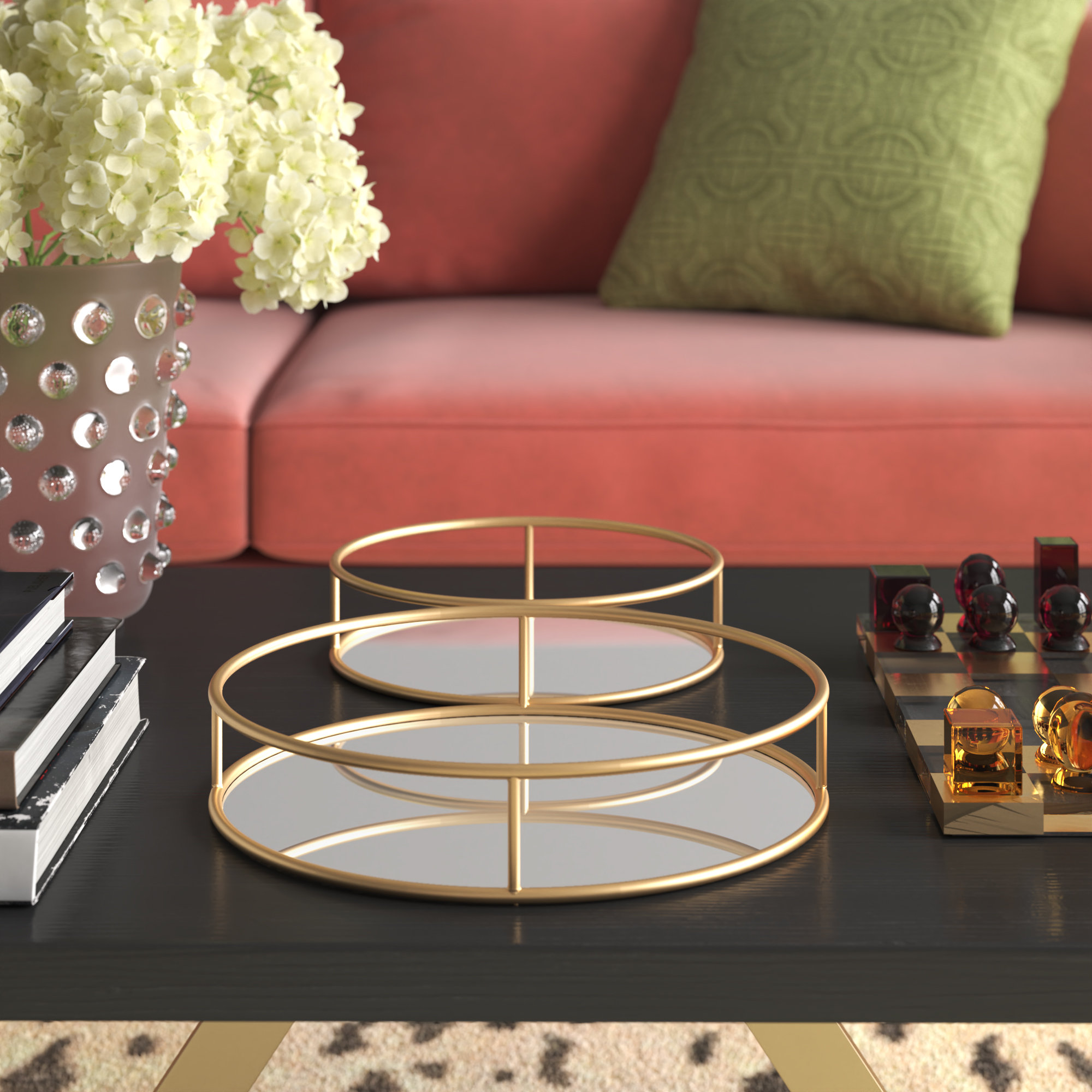 Etta Avenue™ Myles 2 Piece Vanity Tray Set & Reviews | Wayfair