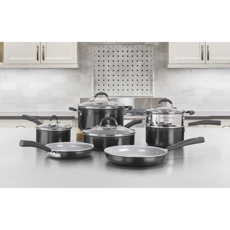 Cuisinart 11 Piece Aluminum Non Stick Cookware Set & Reviews | Birch Lane
