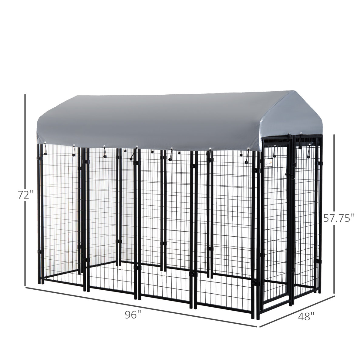 Pawhut Outdoor Covered Dog Yard Kennel & Reviews | Wayfair