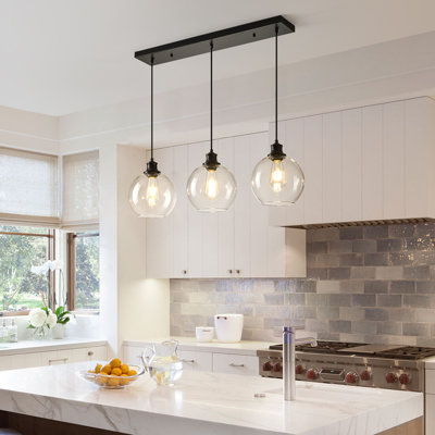 Breakwater Bay Concow 3 - Light Kitchen Island Bulb Pendant | Wayfair