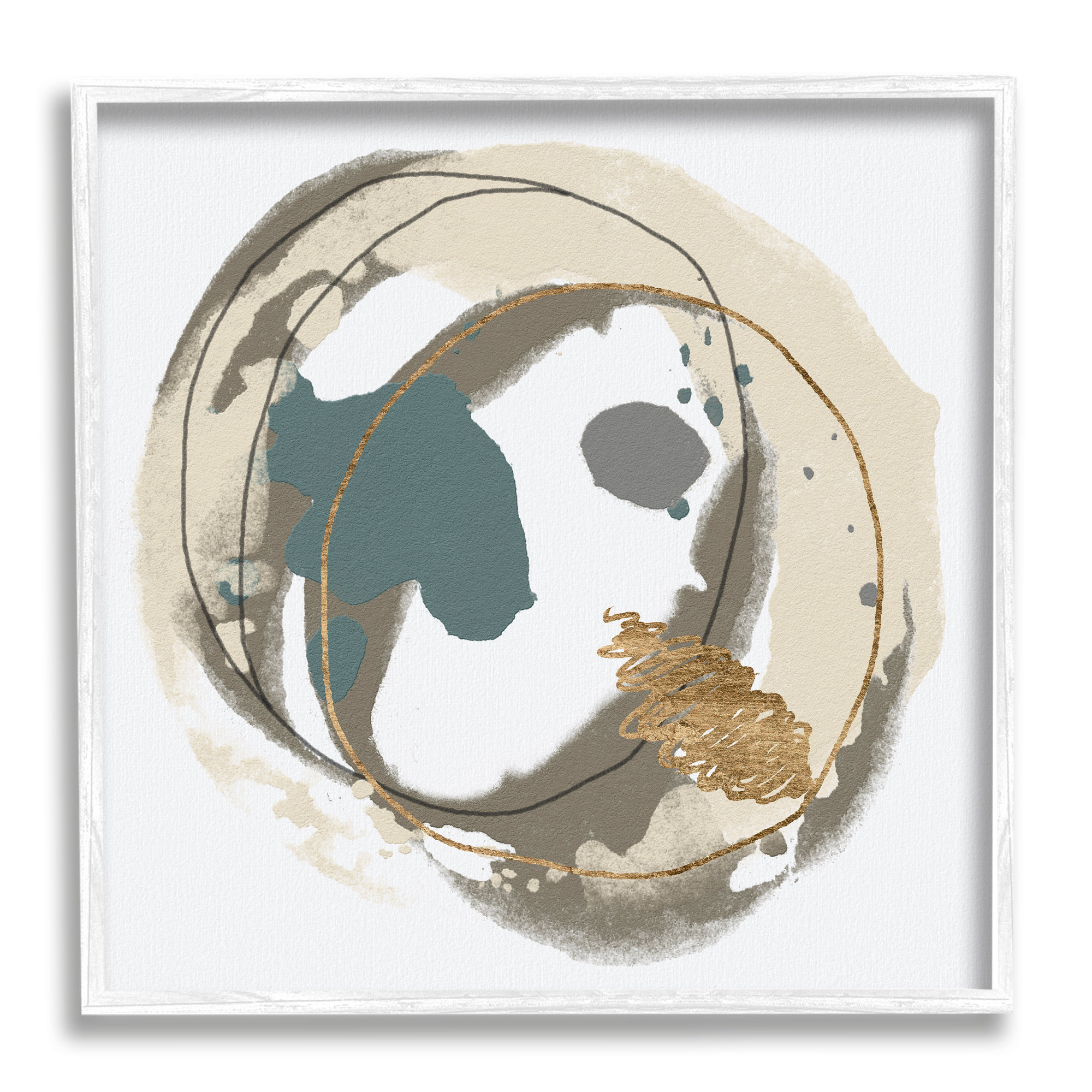 Stupell Industries Circular Inclusion Abstract Shapes by - Floater ...