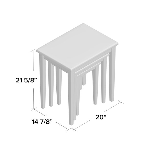 Winston Porter Cales Cross Legs Nesting Tables & Reviews | Wayfair