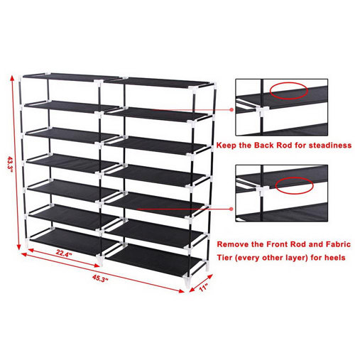 Rebrilliant 36 Pairs Shoe Rack & Reviews | Wayfair