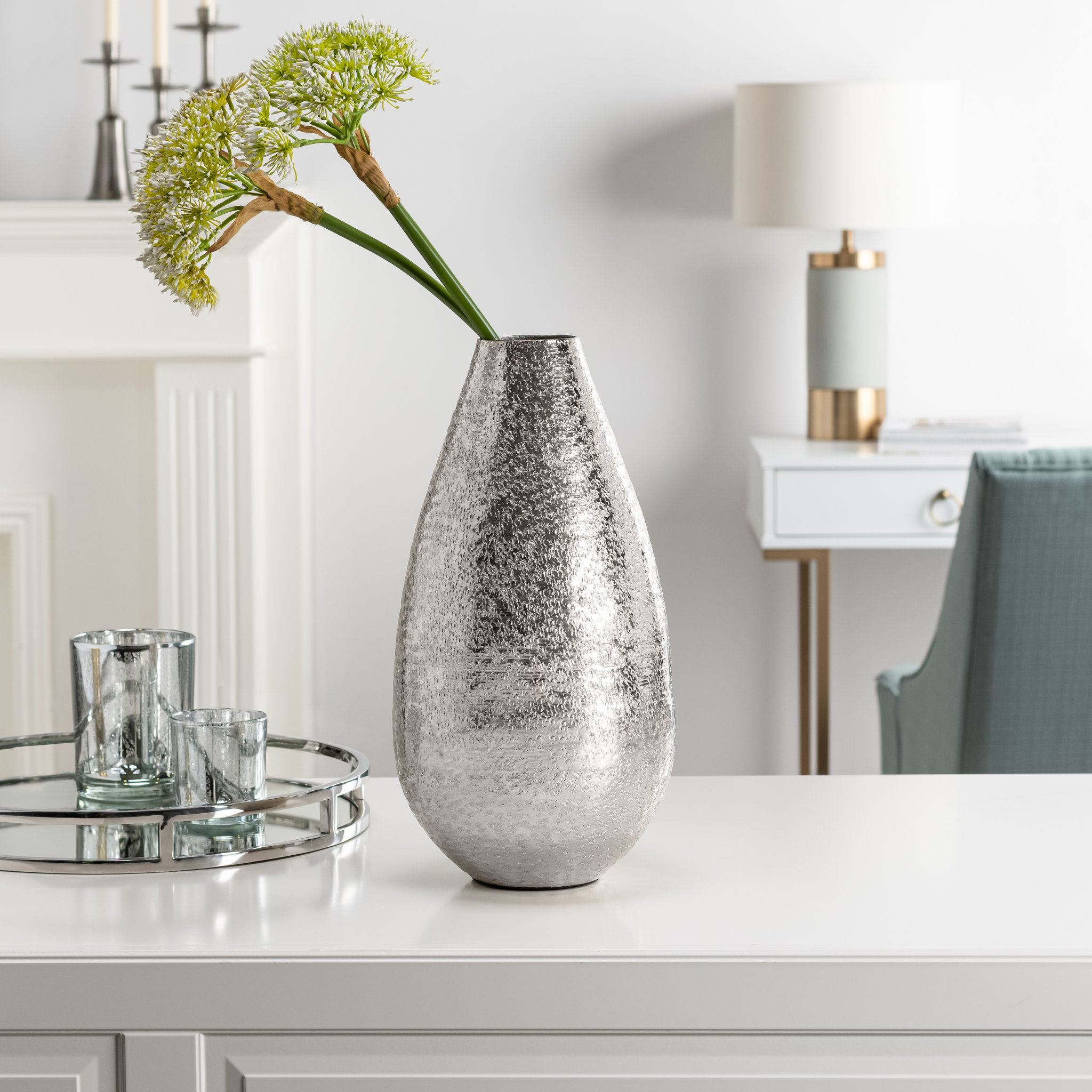 Wrought Studio Boltz Handmade Metal Table Vase & Reviews | Wayfair