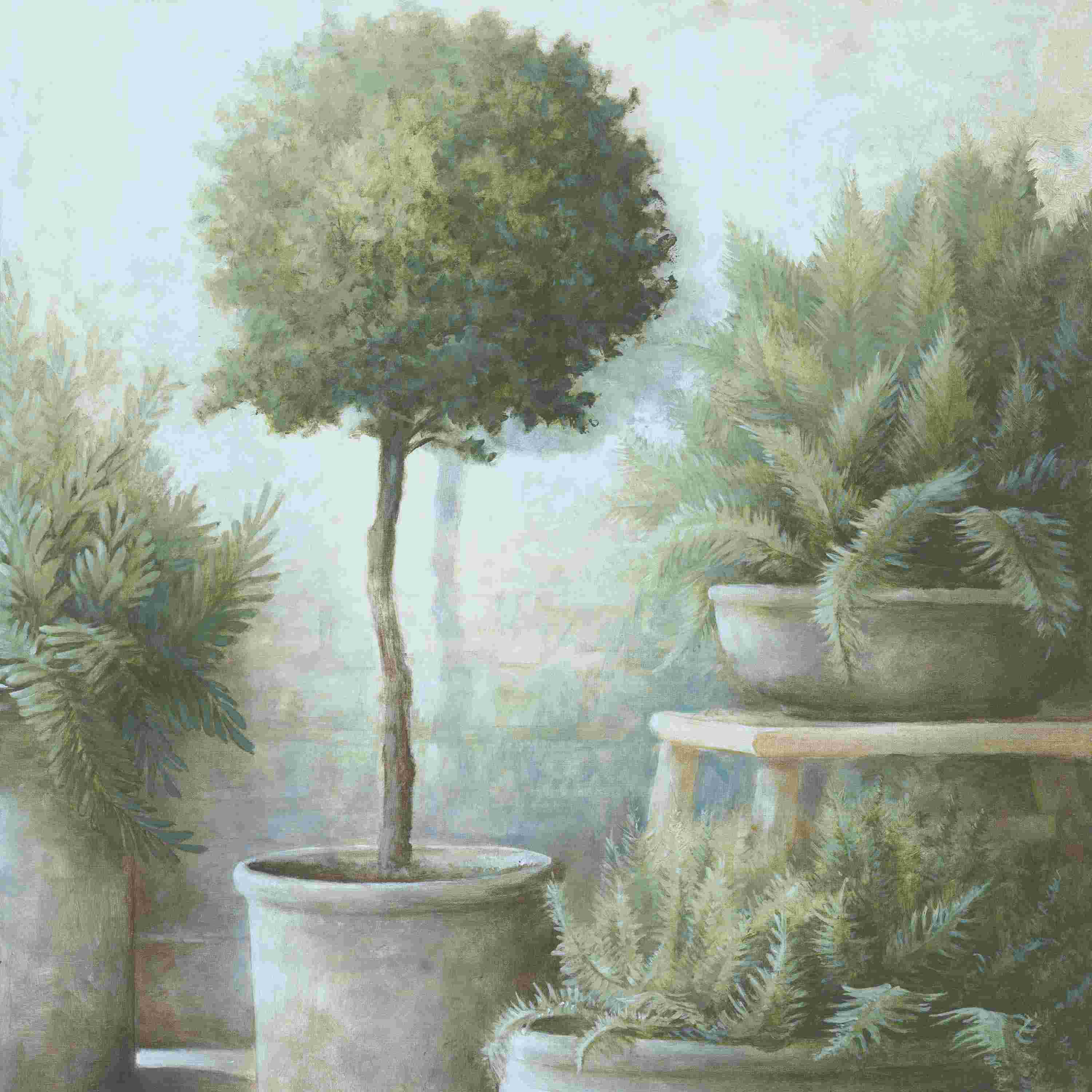 Charlton Home® Potted Greenery by - Painting on | Wayfair