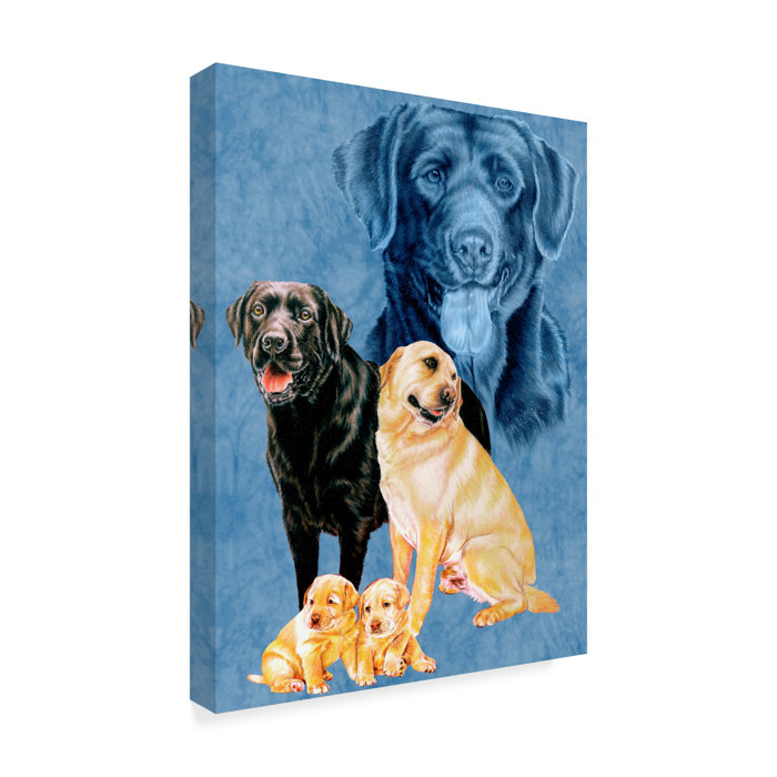 Trademark Art Barbara Keith Labrador Retrievers by Barbara Keith ...