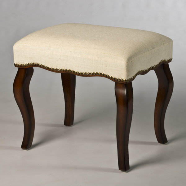 Darby Home Co Winland 19'' Tall Solid Wood Vanity Stool & Reviews | Wayfair