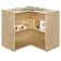Wood Designs Contender Corner 2 Compartment Shelving Unit | Wayfair
