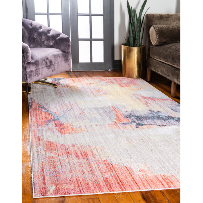 Jill Zarin™ Downtown Abstract Orange/Blue Area Rug & Reviews | Wayfair