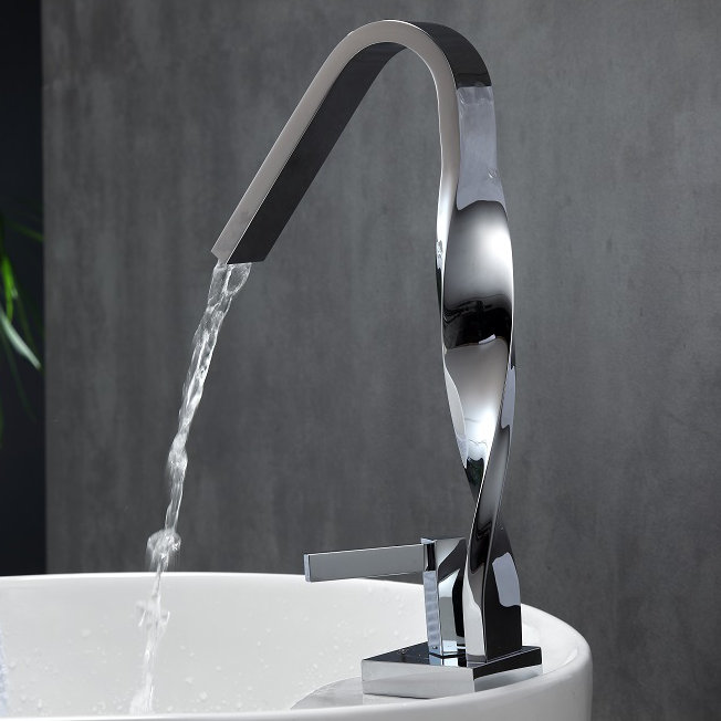 Kube Bath Aqua Single Hole Faucet Bathroom Faucet & Reviews | Wayfair