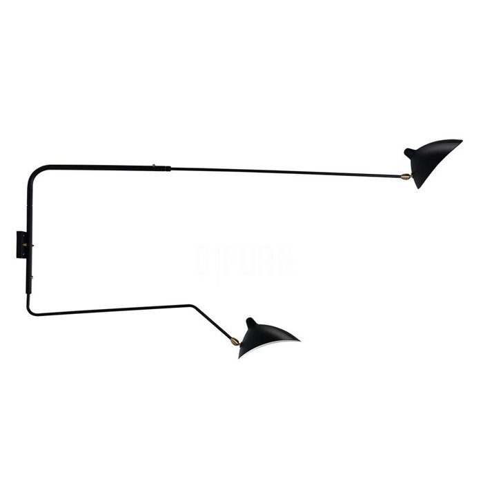 Latitude Run® Adelone Two Arms Rotating Swing Arm Sconce Wall Sconce ...