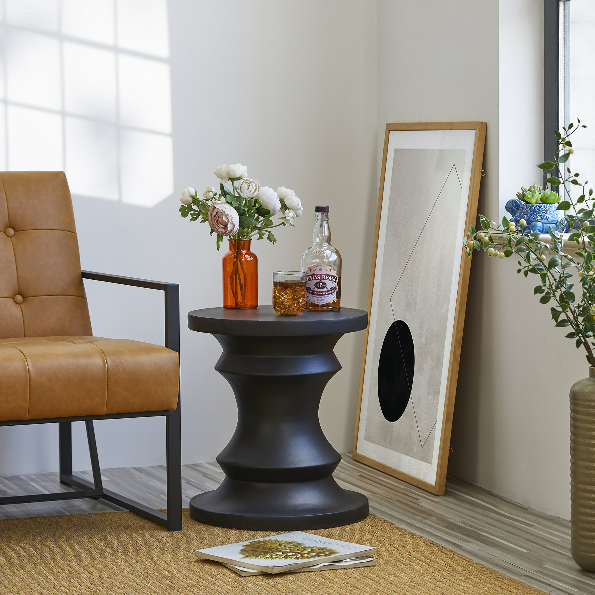 Lark Manor Alisiana 18.25'' Tall Concrete Garden Stool | Wayfair