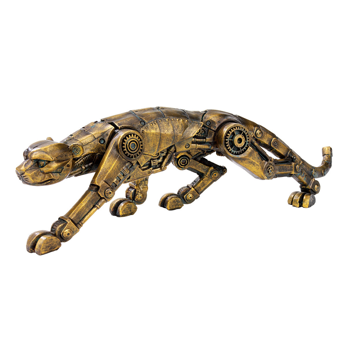 Design Toscano Cyber Leopard Steampunk Figurine & Reviews | Wayfair