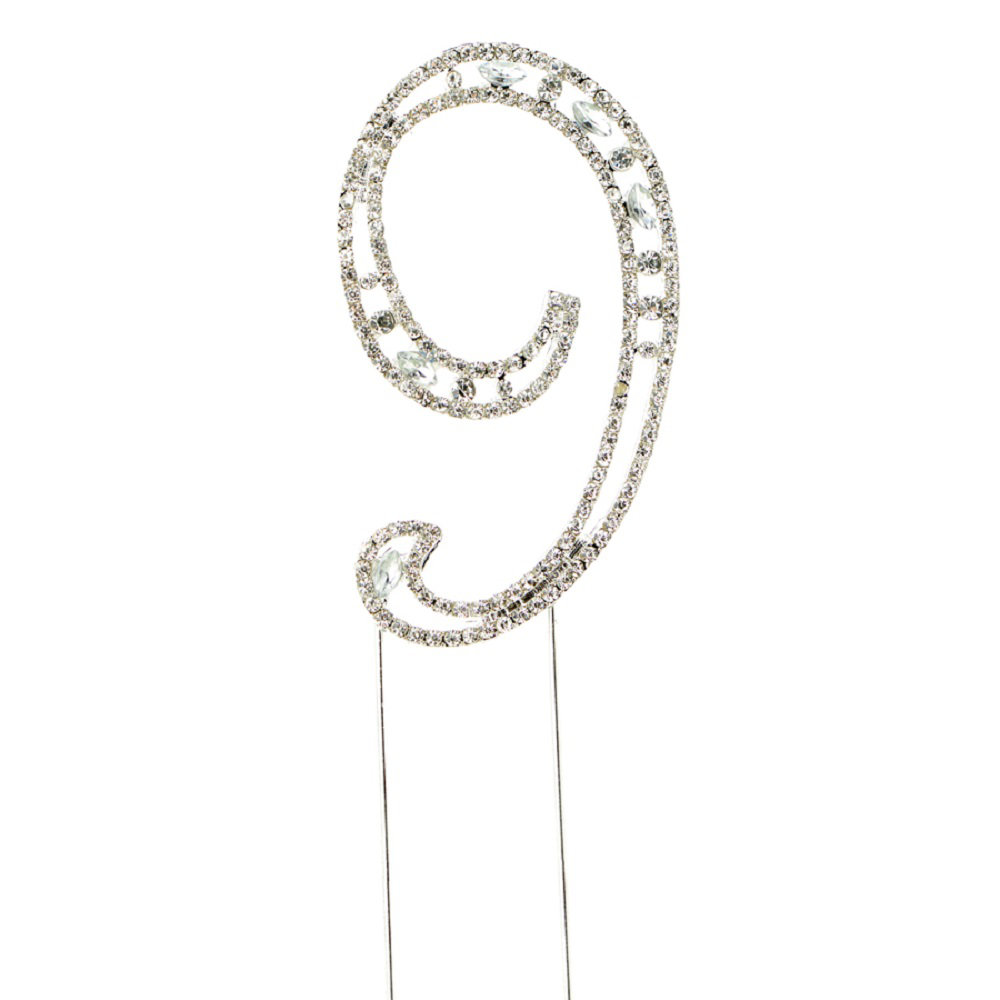 Bala 9 Rhinestone Cake Topper | Wayfair