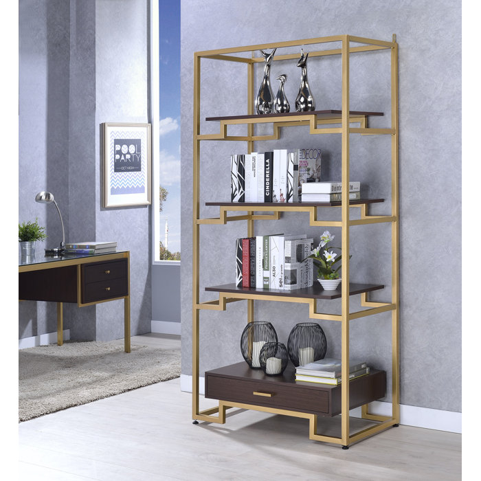 Everly Quinn Danyel Etagere Bookcase & Reviews | Wayfair
