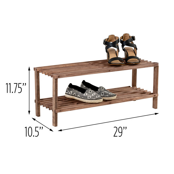 Highland Dunes 2-Tier 8 Pair Shoe Rack & Reviews | Wayfair