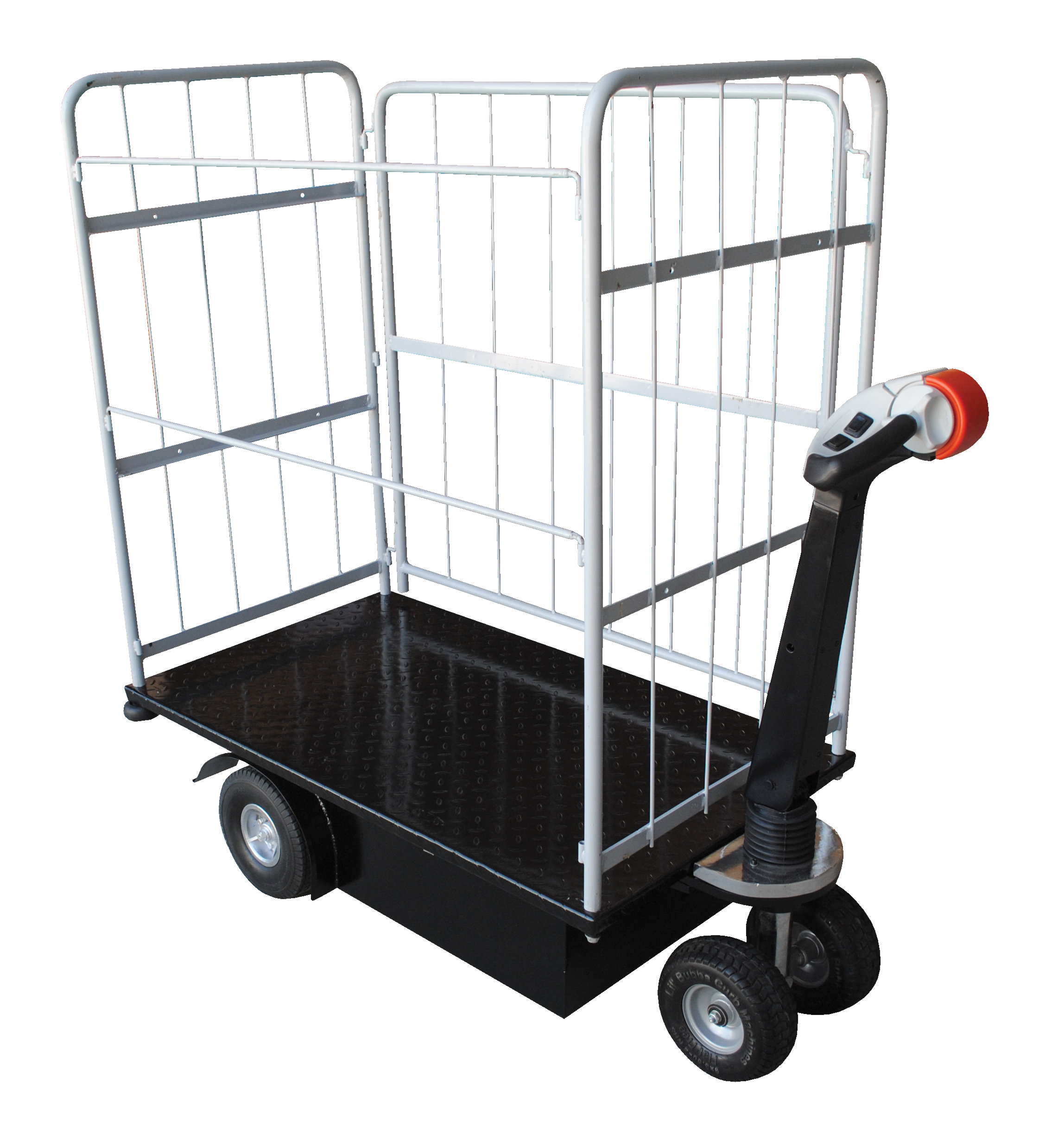 Vestil Traction Drive Utility Cart with 2 Shelf Side Load | Wayfair