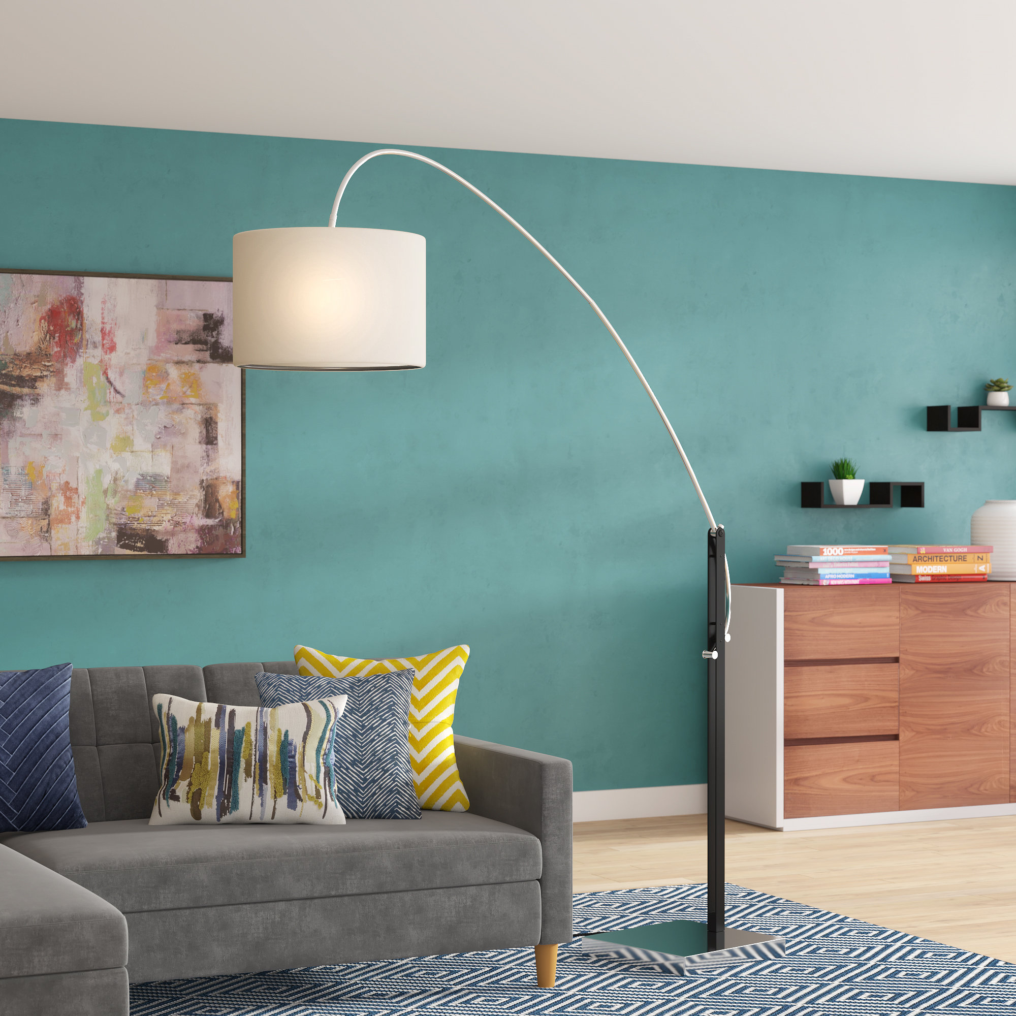 Brayden Studio® Lyra 84" Task Floor Lamp & Reviews | Wayfair