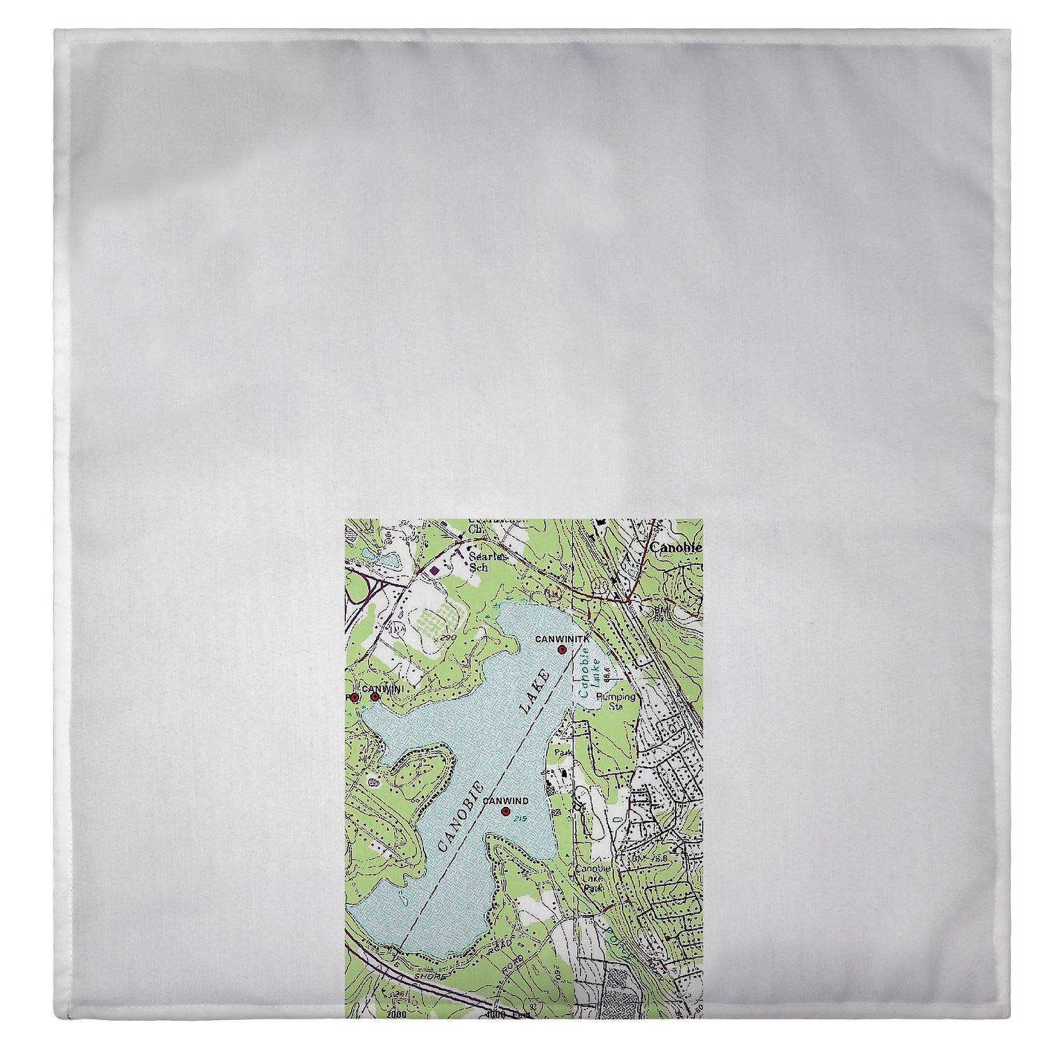 Breakwater Bay Jadyn Canobie Lake, NH Nautical Map Hand Towel | Wayfair