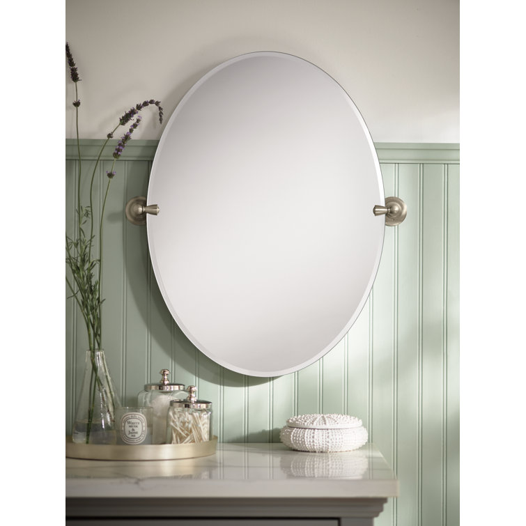 Oval Tilt Bathroom Mirror – Rispa