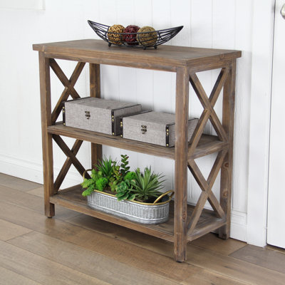Gracie Oaks Hollen 30.25" H x 32" W x 13.5" D 3 Tier Shelf & Reviews ...