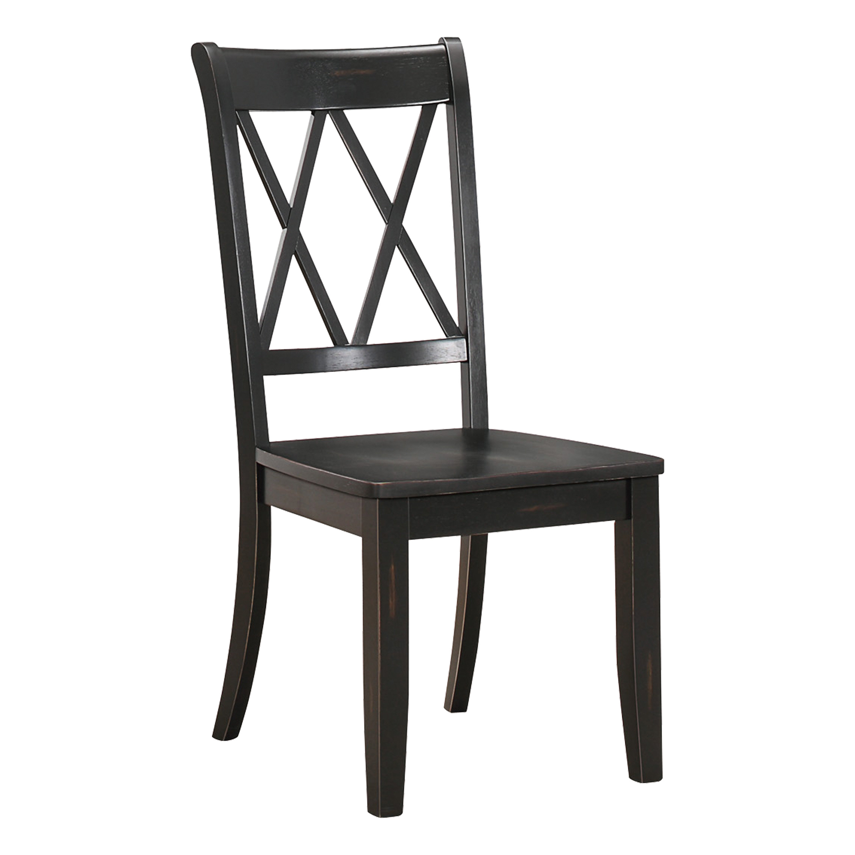 Gracie Oaks Eshell Solid Wood Cross Back Side Chair & Reviews | Wayfair