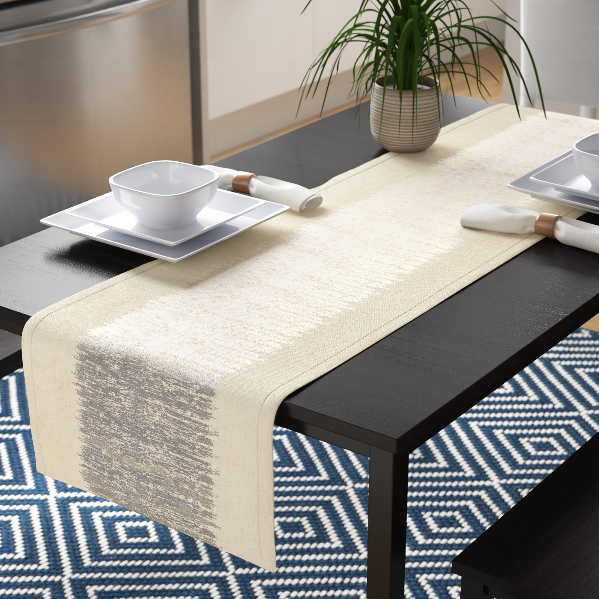Wrought Studio Villarreal Rectangular Table Runner & Reviews | Wayfair