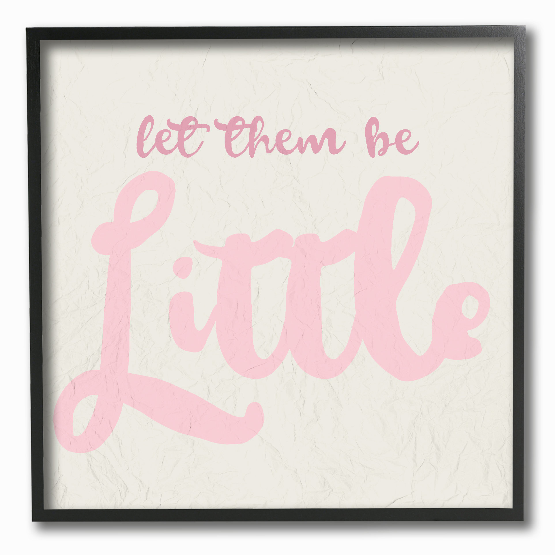 Stupell Industries Let Them Be Little Cursive Typography' Framed ...