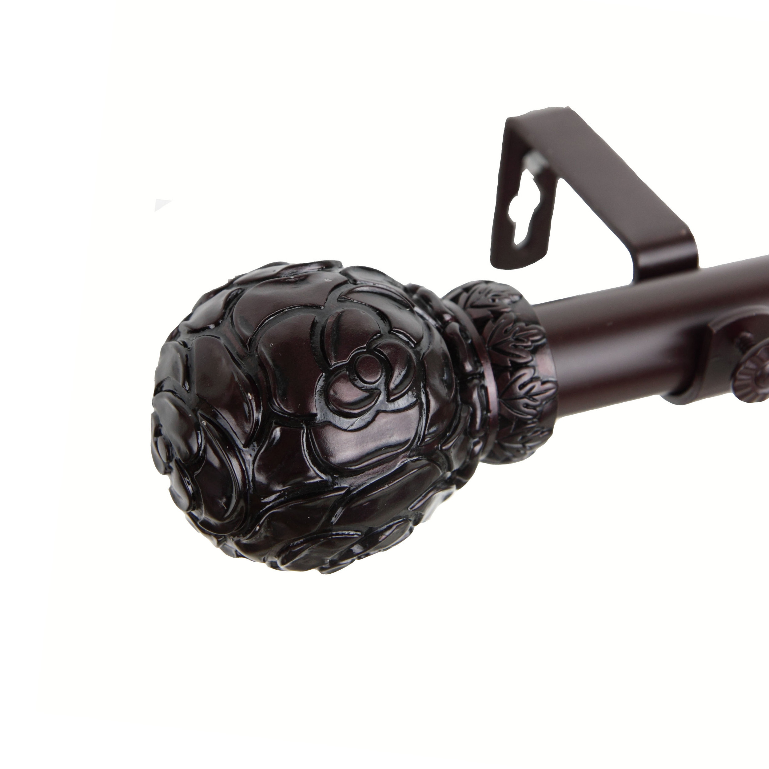 House of Hampton® Mila Rosy Single Curtain Rod | Wayfair