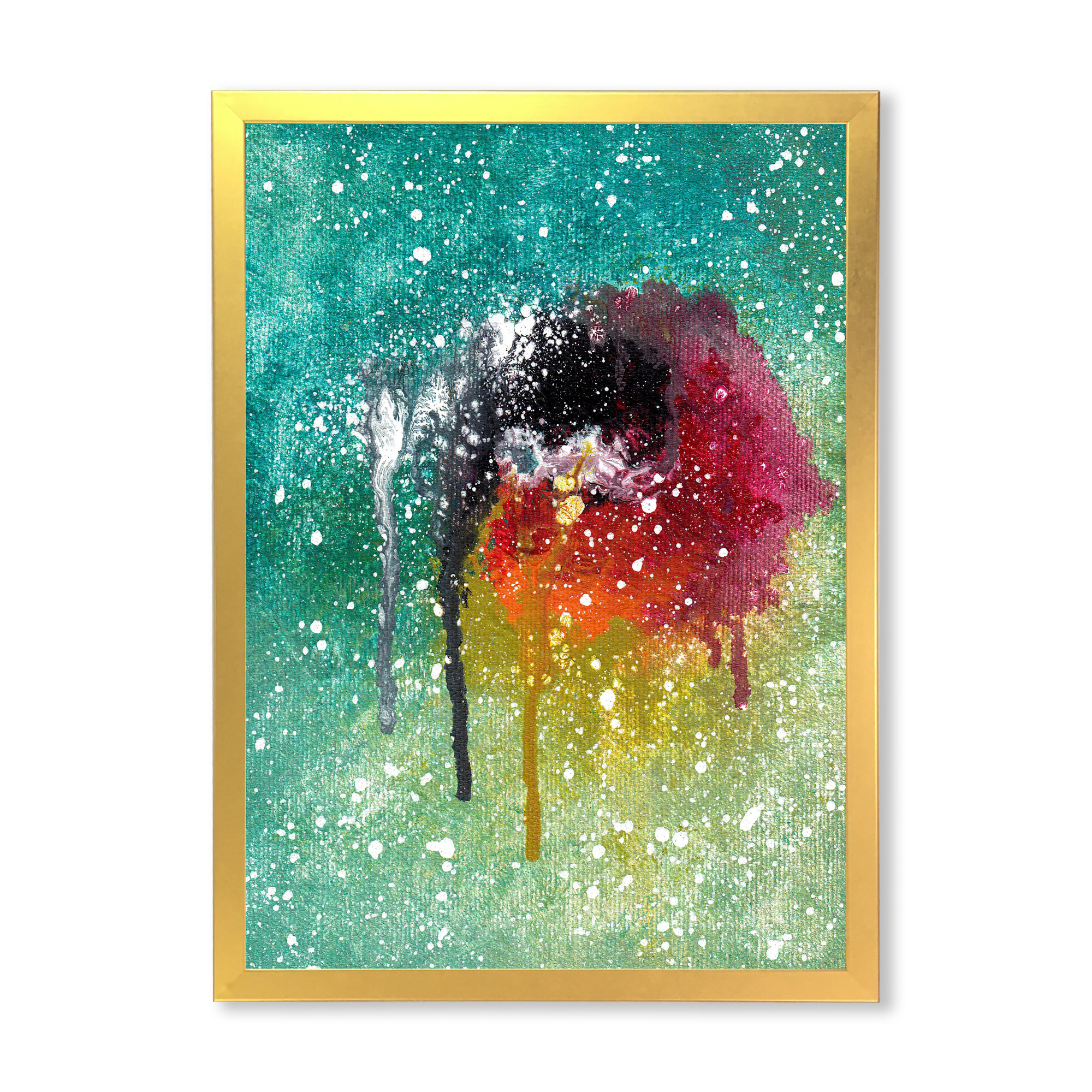 Wrought Studio Grunge Abstract Paint Splash Grunge Abstract Paint ...