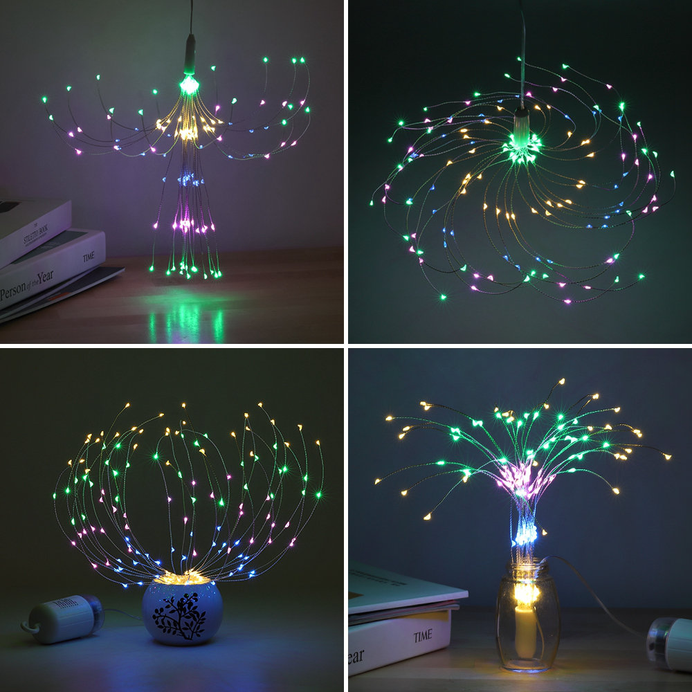 The Party Aisle™ Leister 25.2'' Indoor Battery Powered 30 - Bulb Wide ...