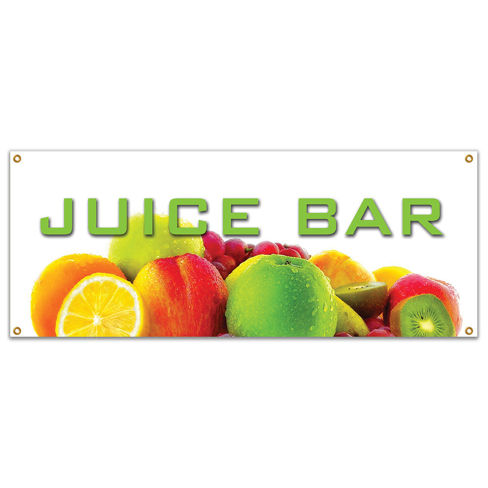 SignMission Juice Bar Banner Sign | Wayfair