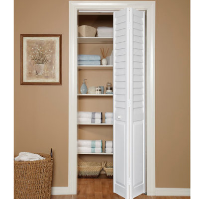 Home Fashion Technologies Louvered PVC/Vinyl Bi-Fold Doors & Reviews ...