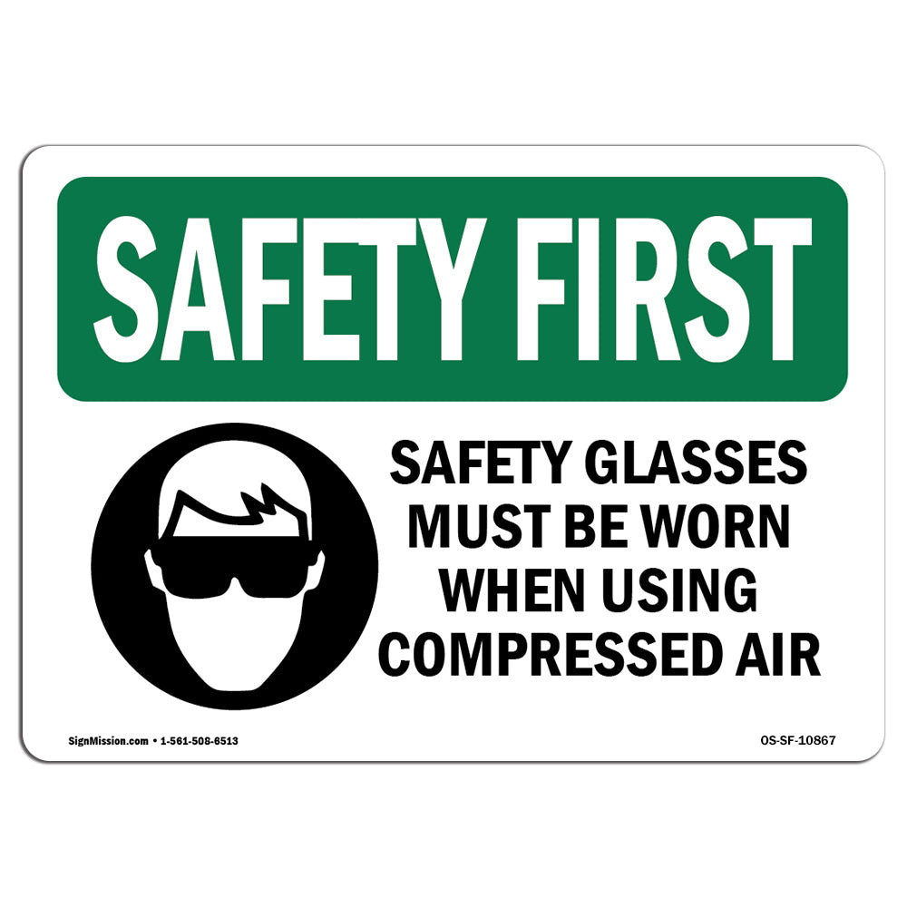 Signmission Safety Glasses Must Be Worn Sign Wayfair