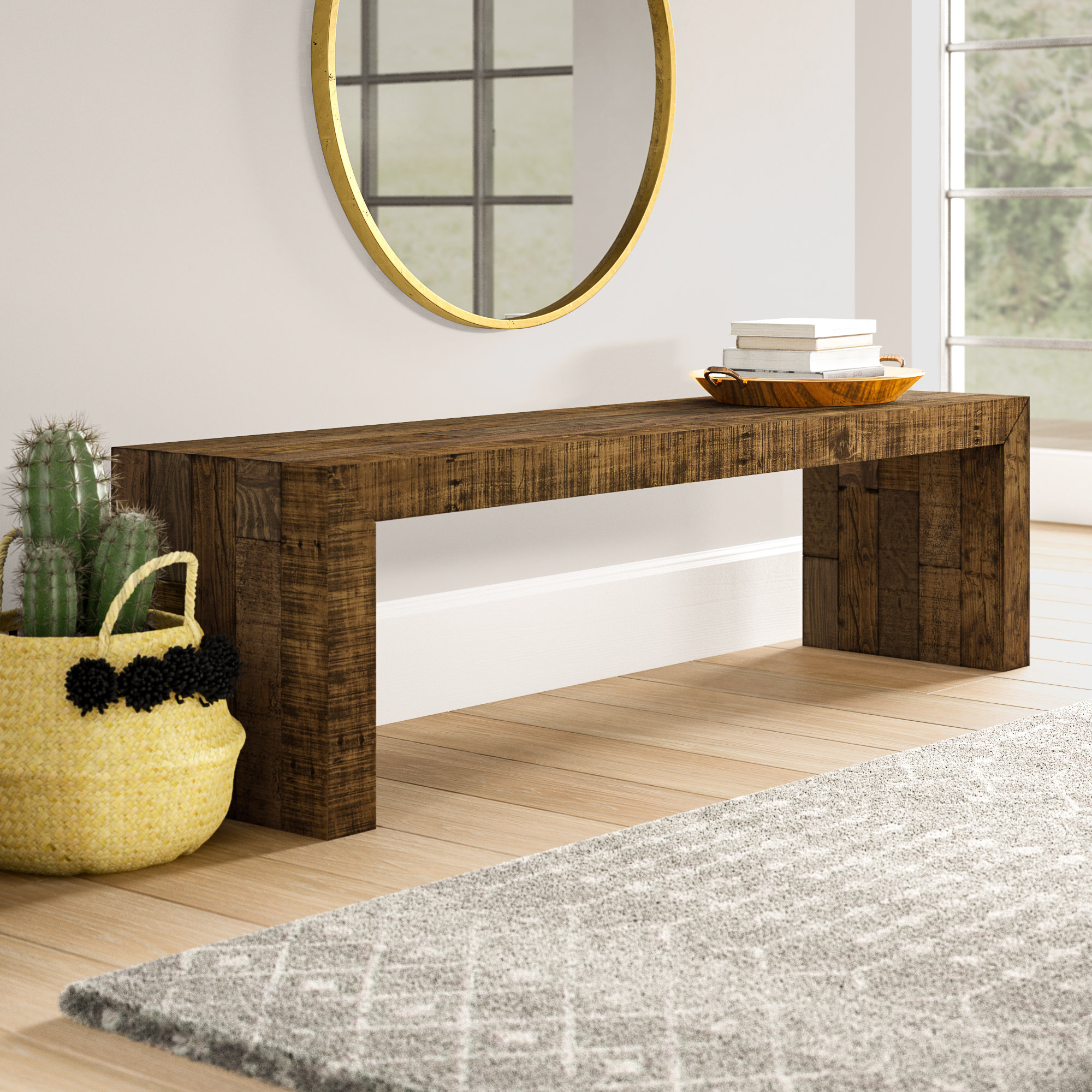 Furniture Home & Living Entryway Bench Office Dining Room Farmhouse ...