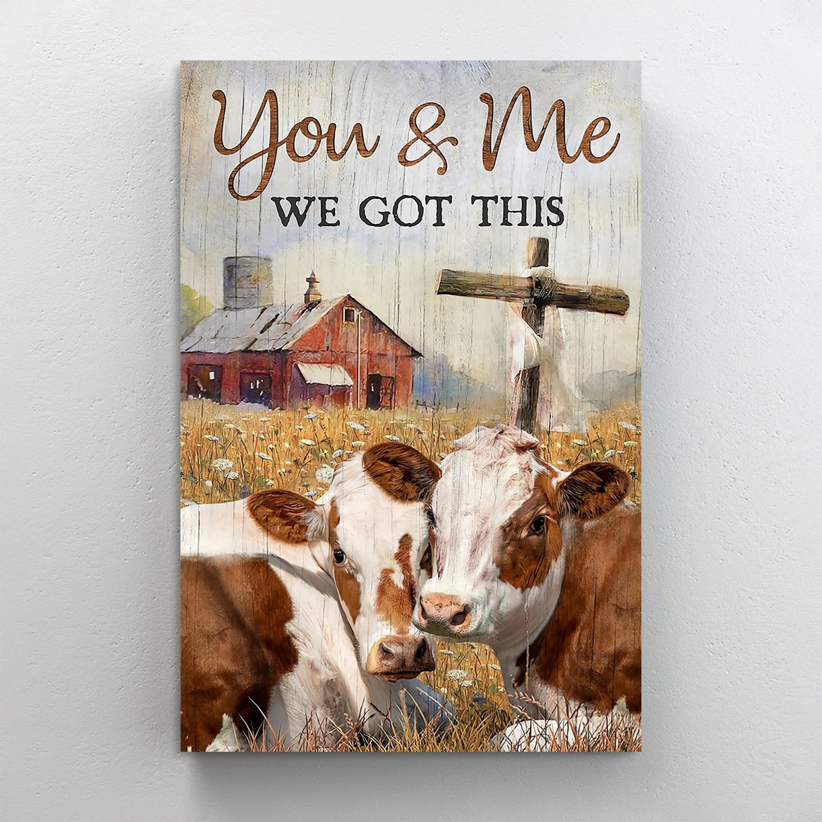 Trinx Jesus Christ Couple Cow Drawing Yellow Farm Painti Jesus Christ ...