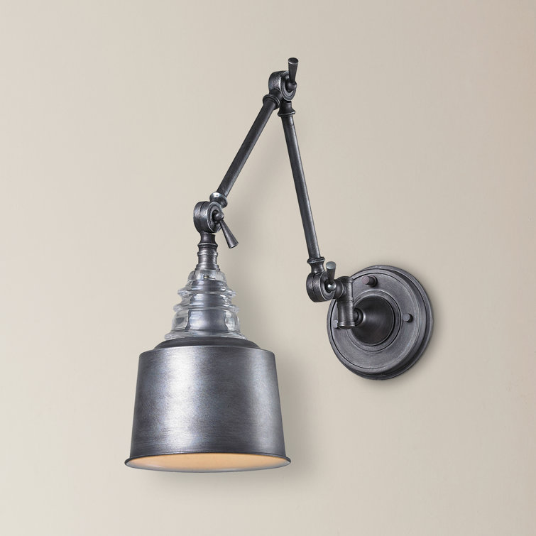 Brayden Studio® Cearley 1 - Light Weathered Zinc Swing Arm & Reviews ...
