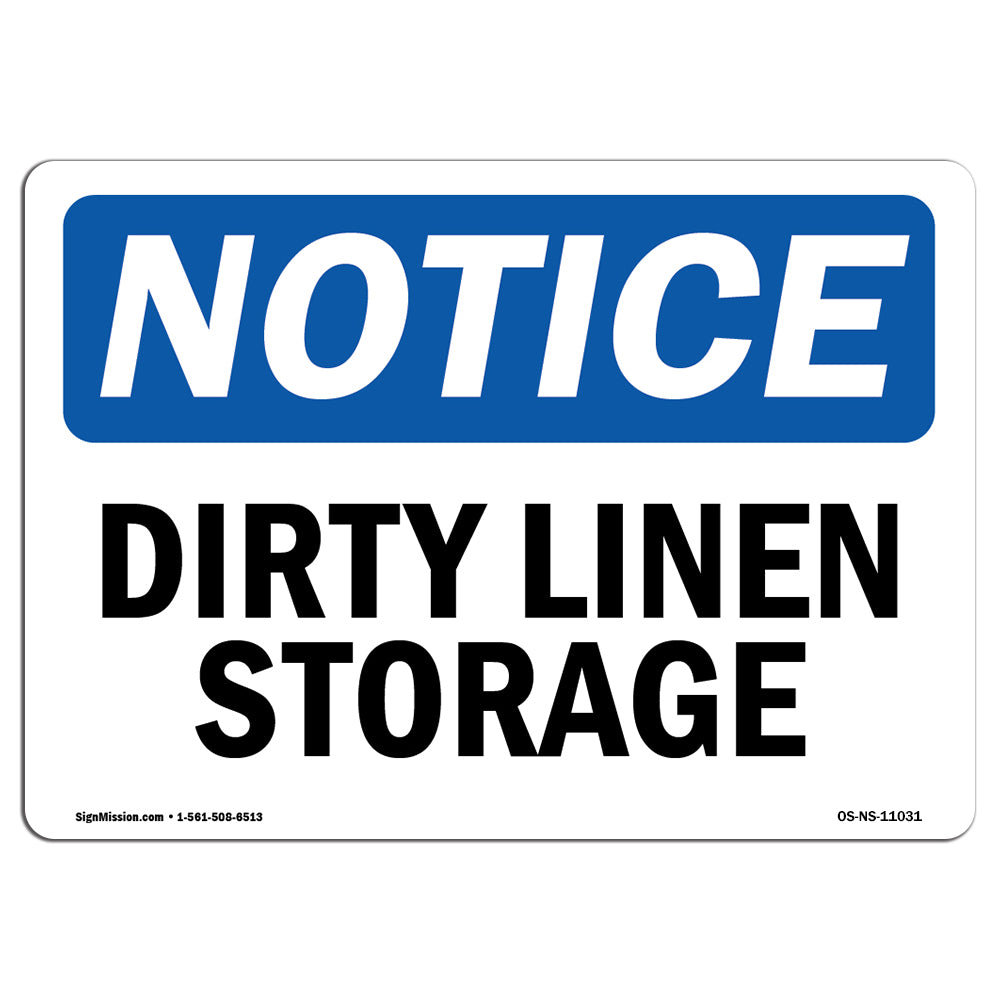 SignMission Notice - Dirty Linen Storage Sign | Wayfair