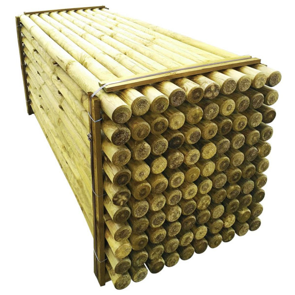 Dakota Fields 240cm H x 5cm W Steelville Wood End Post | Wayfair.co.uk