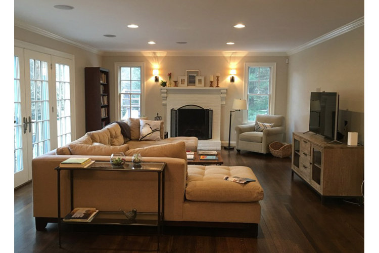 Before and After: A Bright, Open Living Room | Wayfair