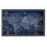 Blue Map Wall Art You'll Love in 2021 | Wayfair