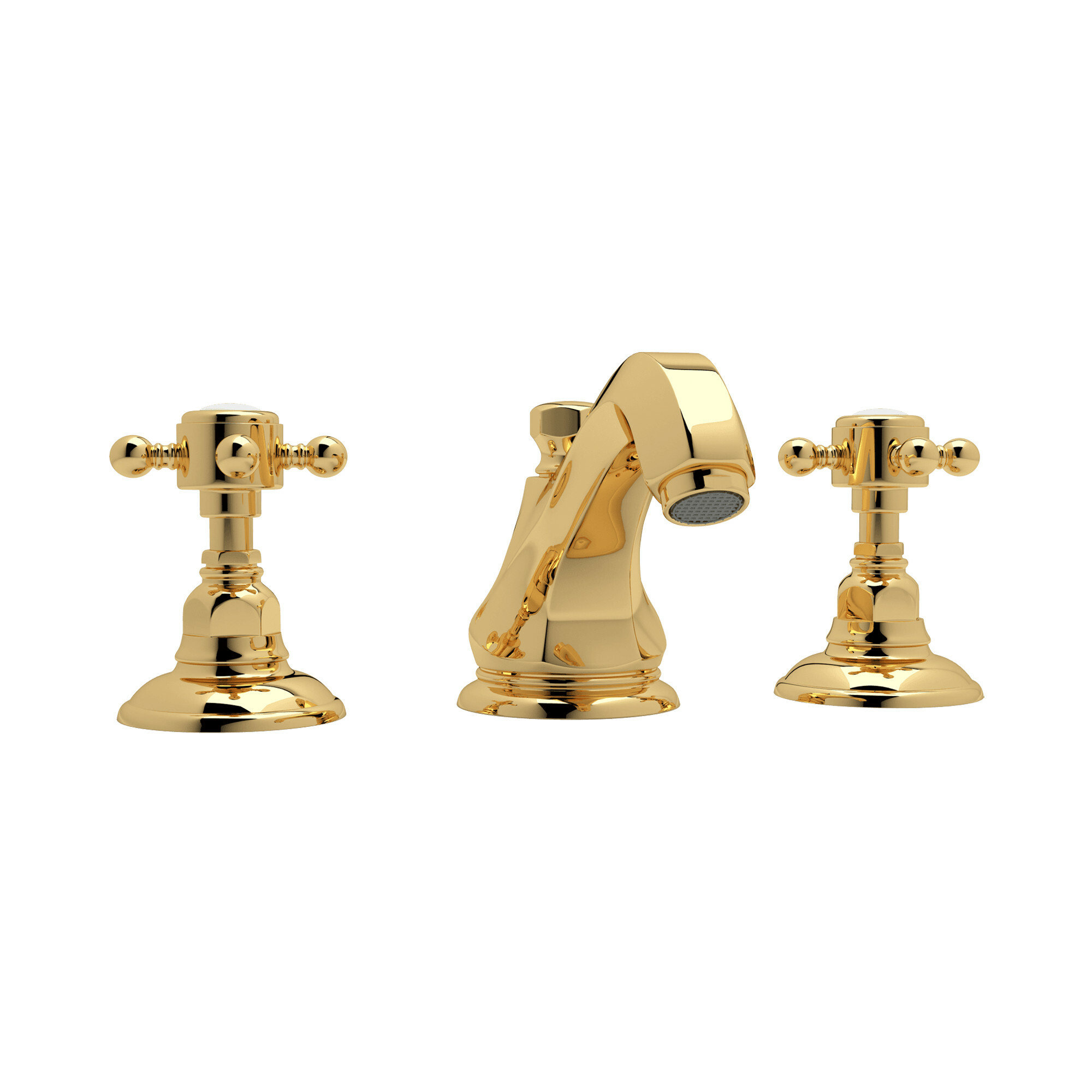 Rohl Hex® High Neck Widespread Lavatory Faucet with Cross Handles | Wayfair