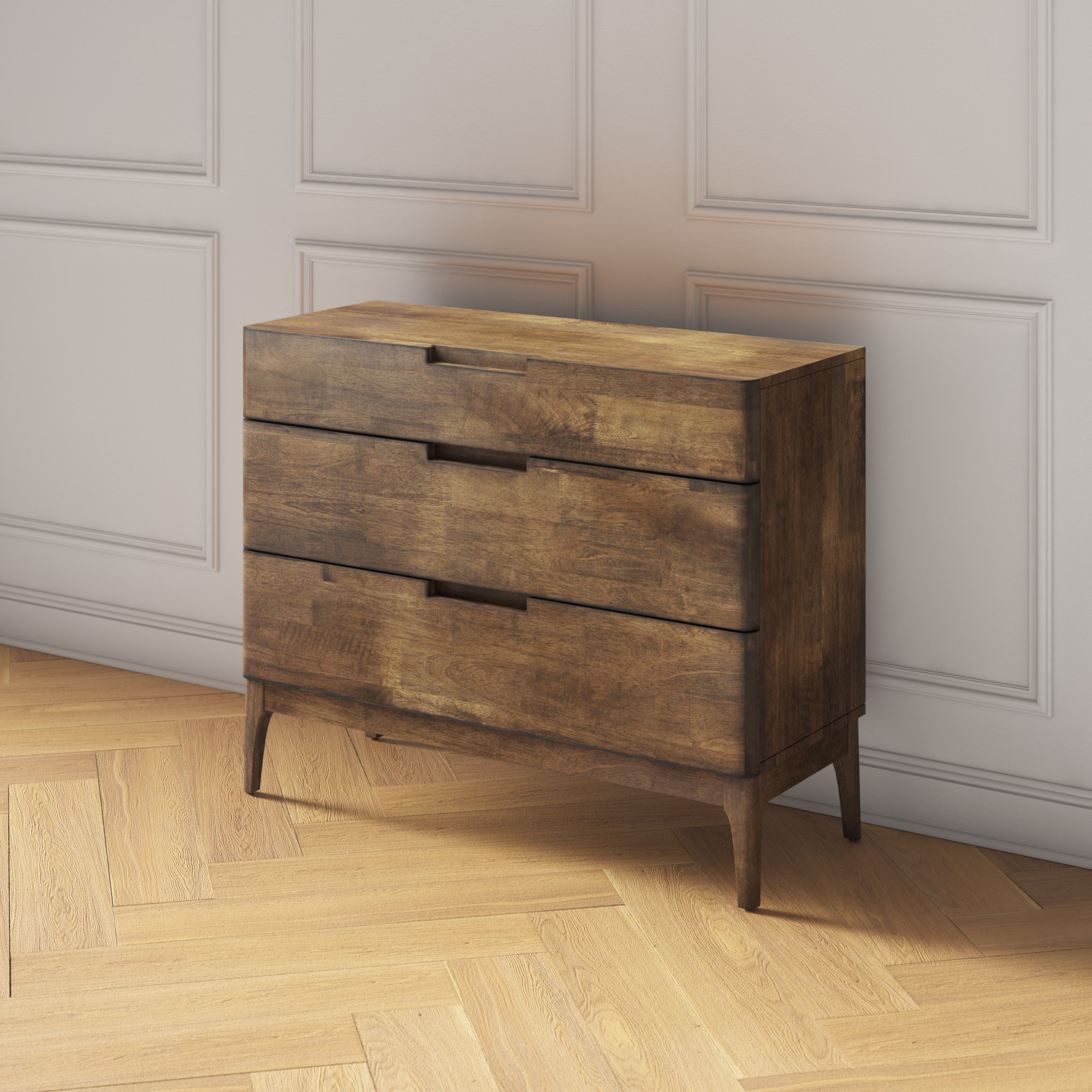 Corrigan Studio® Bump 3 Drawer Dresser & Reviews | Wayfair